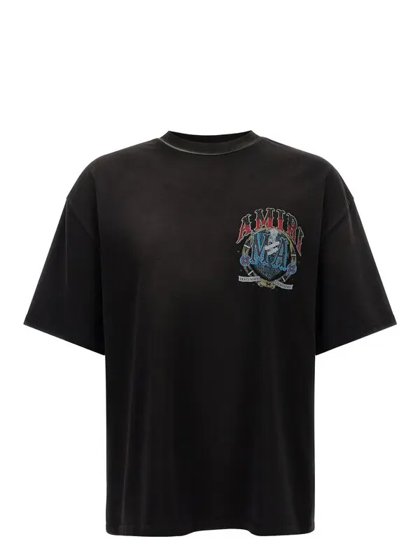 Amiri Crystal Hollywood' T-shirt - Black