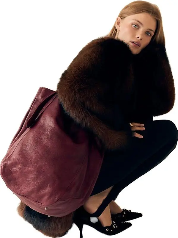 Free People Iris Tote - Cherry Red