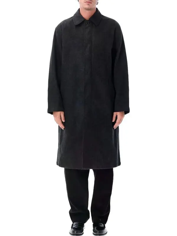 Universal Works Mac Mowbray Concealed-front Coat - Grey
