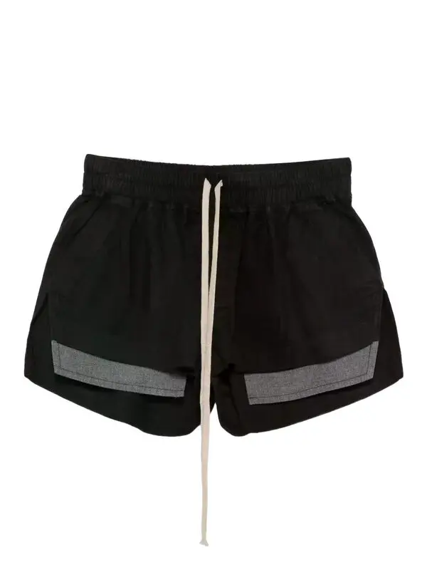 Rick Owens Drawstring Layered Shorts - Black