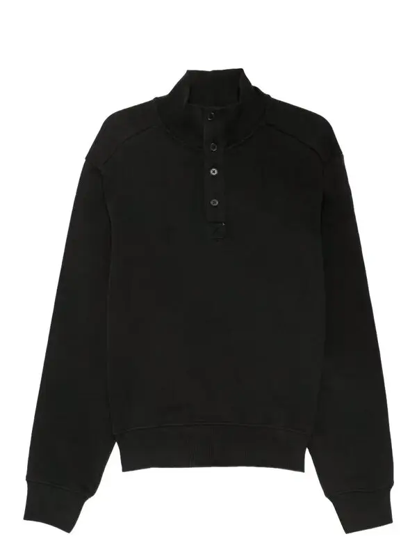 ENTIRE STUDIOS Port Button-fastening High-neck Sweater - Black