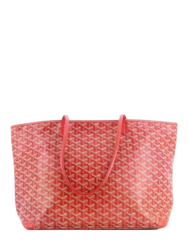 Goyard Artois Tote Coated Canvas Mm Shoulder Bag - Red