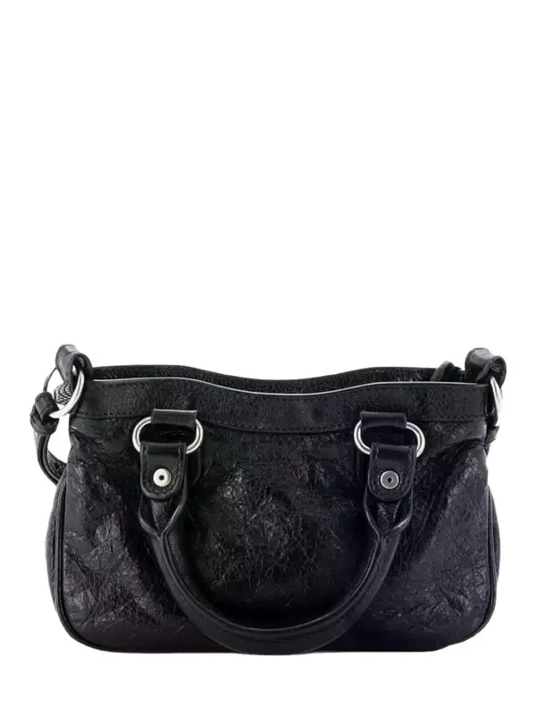 Balenciaga Le Cagole Giant Studs Leather Mini Tote Bag - Black