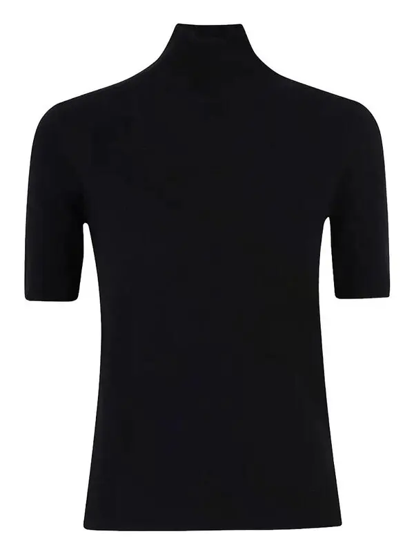 ALLUDE Short-sleeved Cashmere T-shirt - Blue