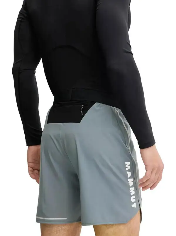MAMMUT Aenergy Tr Logo-print Side-slit Shorts - Grey
