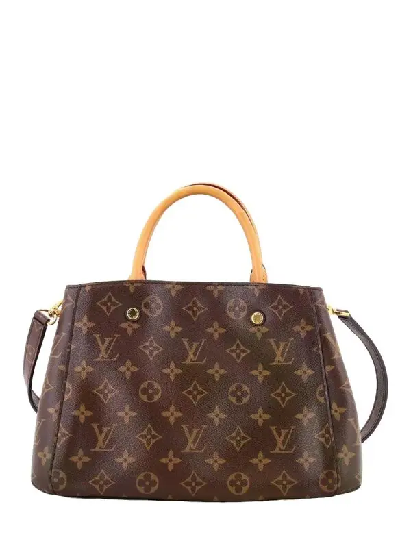 LOUIS VUITTON Montaigne Handbag Monogram Canvas Bb Satchel - Brown