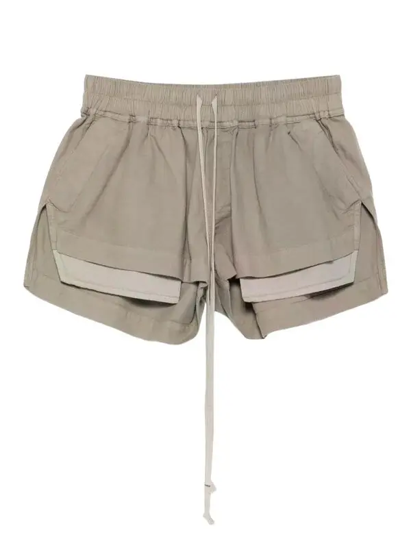 Rick Owens Drawstring Layered Shorts - Neutrals