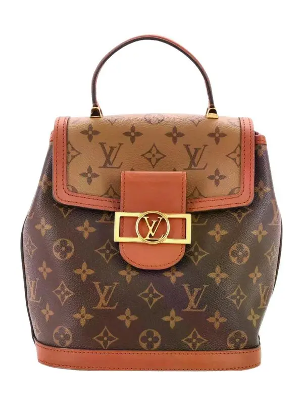 LOUIS VUITTON Dauphine Reverse Monogram Canvas Pm Backpack - Brown