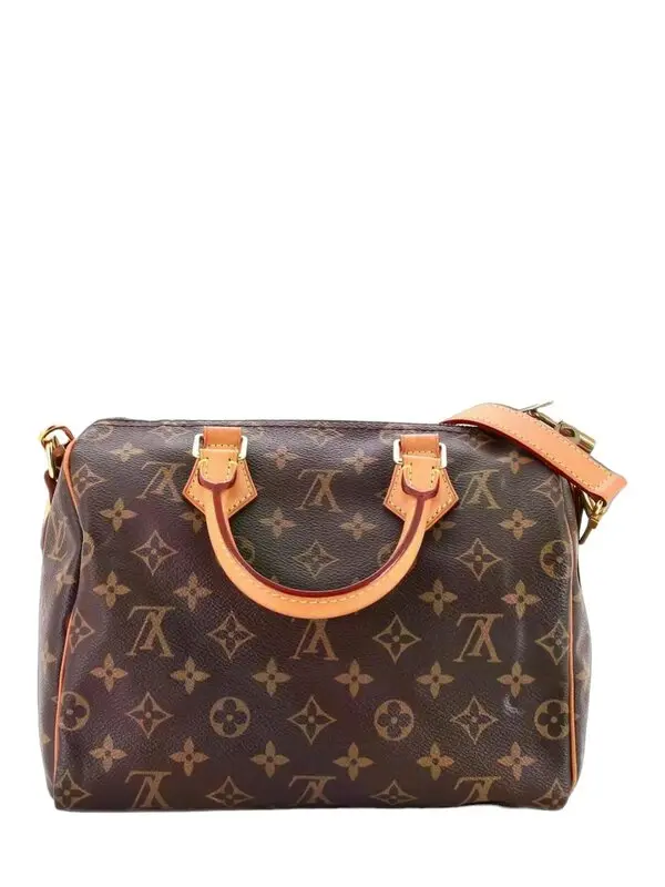 LOUIS VUITTON Speedy Bandouliere Bag Monogram Canvas 25 Satchel - Brown