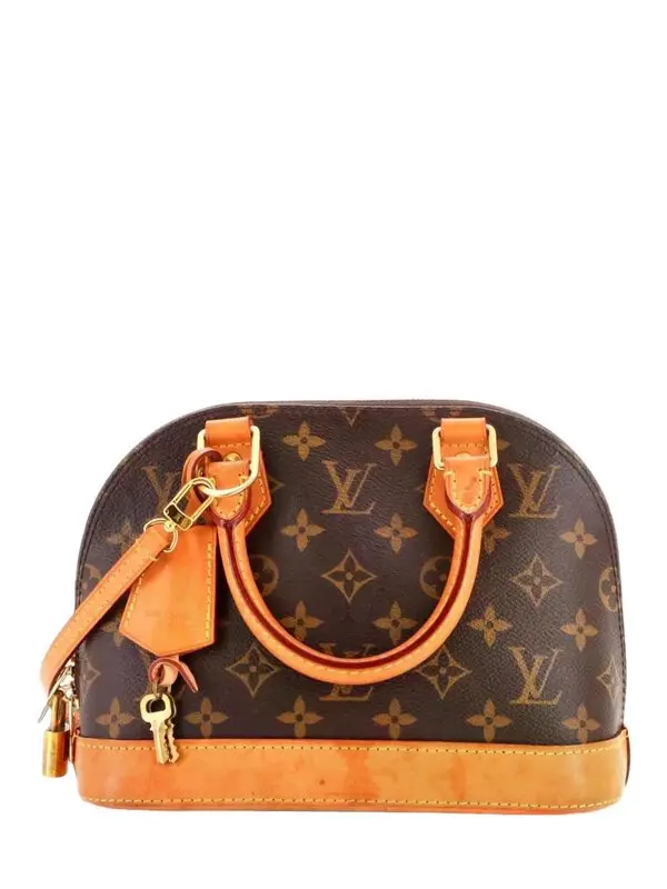 LOUIS VUITTON Alma Handbag Monogram Canvas Bb Crossbody Bag - Brown