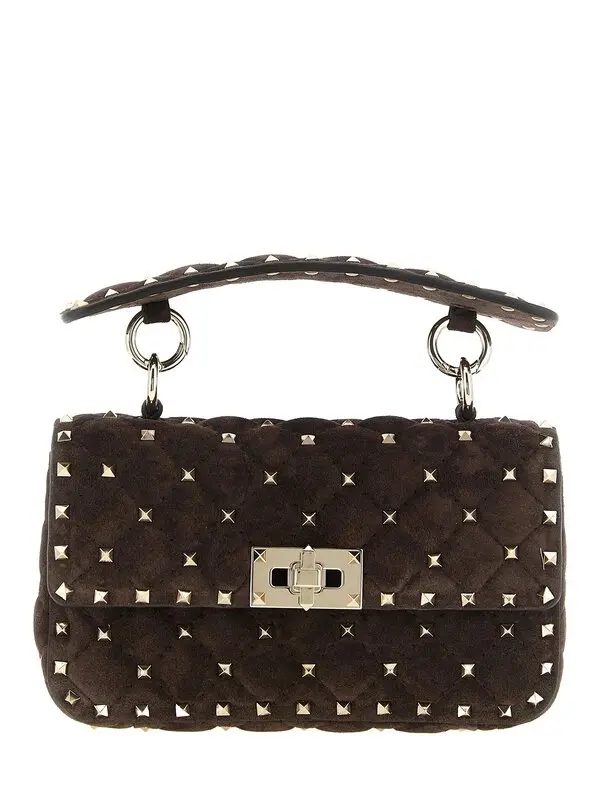 Valentino Garavani Rockstud Spike' Shoulder Bag - Brown