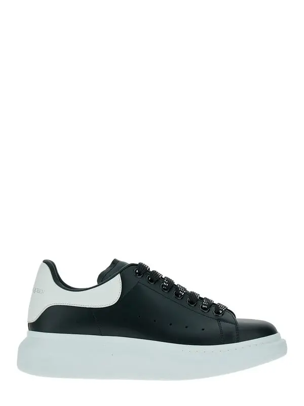Alexander McQueen Leather Oversize Sneakers - Black