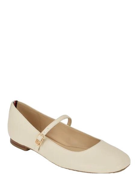 Tommy Hilfiger Savoyn Faux Leather Mary Jane Flat - Chic Bone