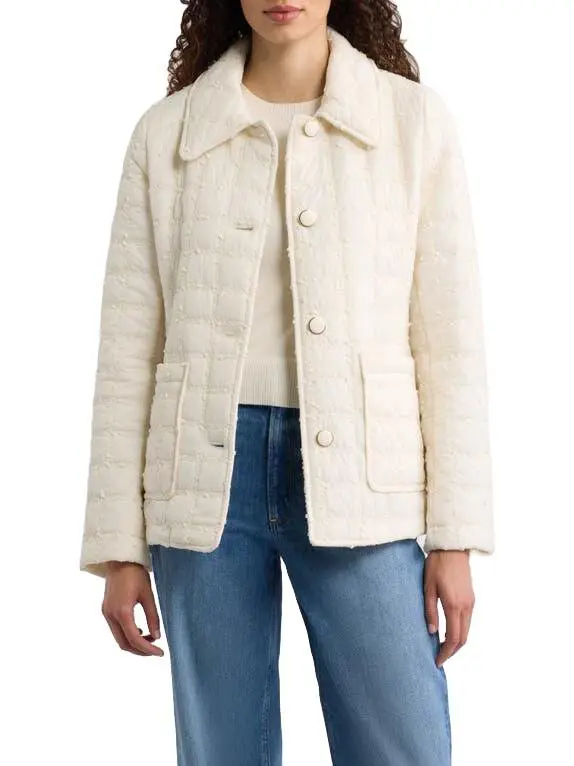 CECE DUPRAZ Quilted Barn Jacket - Cream