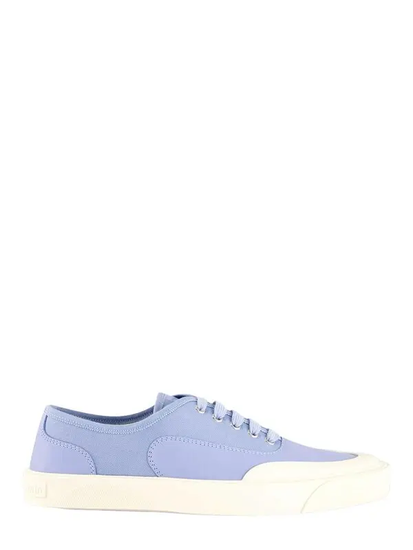 CHRISTIAN LOUBOUTIN Tactical Skate Canvas And Leather Sneakers With Rubber Toe Cap - Blue
