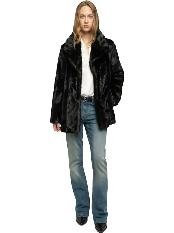 Zadig&Voltaire Fleur Coat - Dark Chocolate