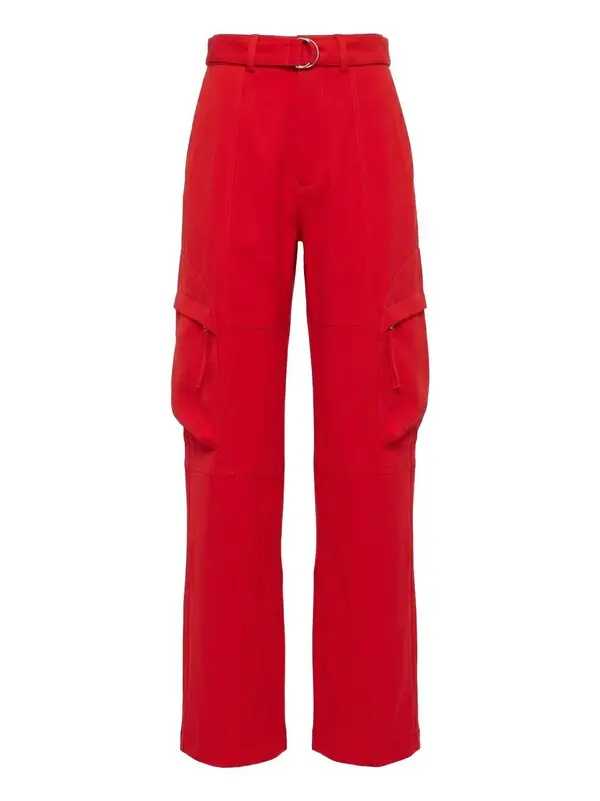 THE FRANKIE SHOP Straight-leg Trousers - Red