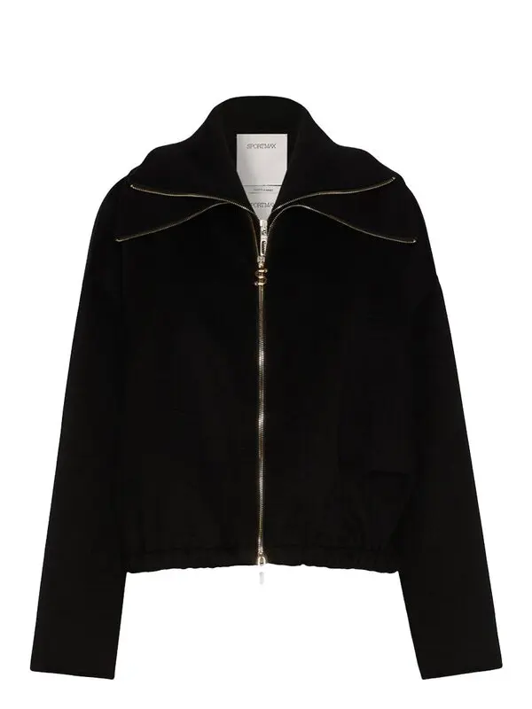 Sportmax Emiro Zip-up Cropped Jacket - Black
