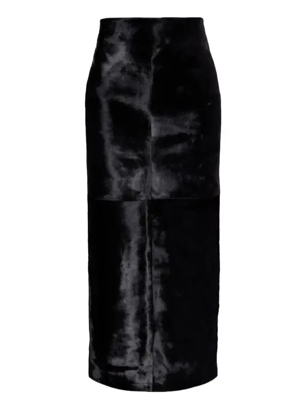 Nour Hammour Zipper Skirt - Black