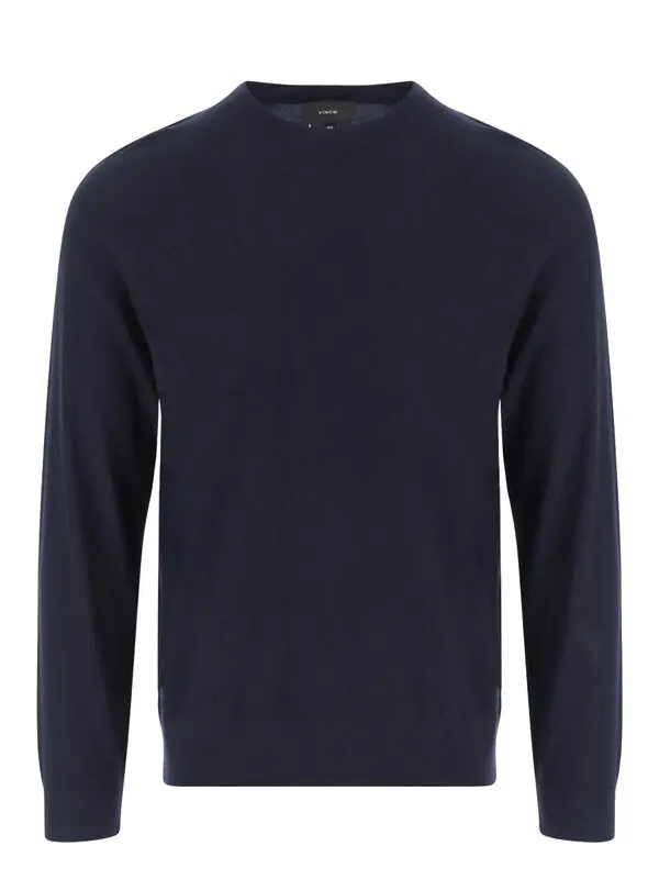 Vince Wool-cashmere Crew Neck Sweater - Black