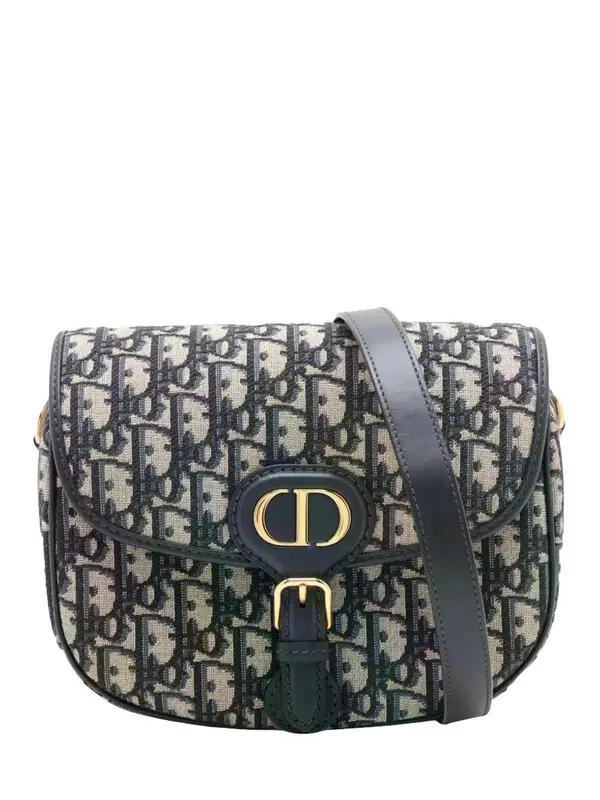 Dior 2000-2026 Medium Oblique Canvas Bobby Crossbody Bag - Blue