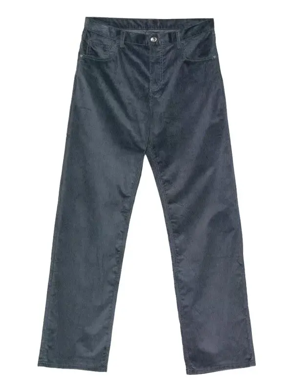 Etro Corduroy Straight-leg Trousers - Blue