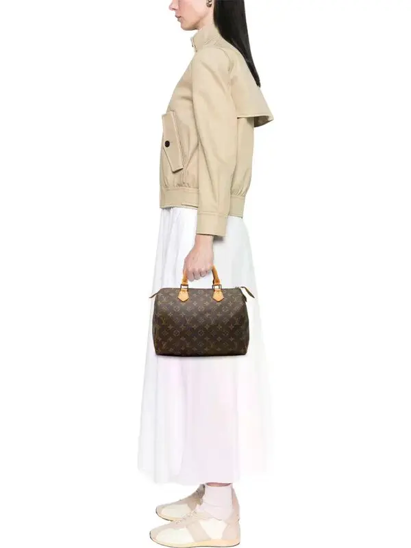 LOUIS VUITTON 1995 Monogram Speedy 30 Boston Bag - Brown