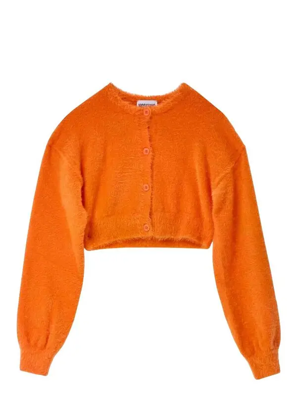 Moschino Nuvola Logo-intarsia Cardigan - Orange