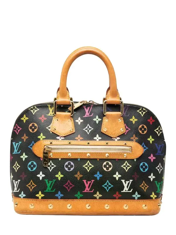LOUIS VUITTON 2003 Monogram Multicolore Alma Pm Handbag - Black