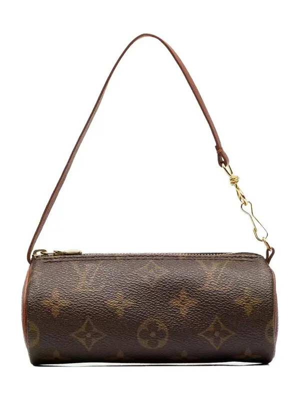 LOUIS VUITTON 1990-2010 Monogram Papillon Pochette Handbag - Brown