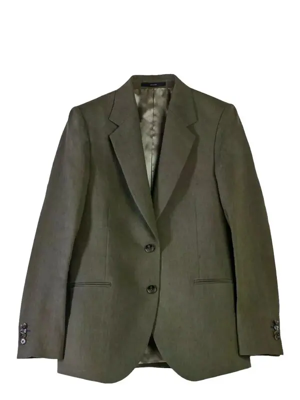 Paul Smith Two-button Linen Blazer - Green