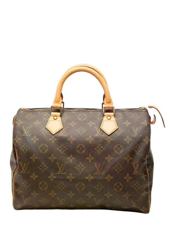 LOUIS VUITTON 1993 Monogram Speedy 30 Boston Bag - Brown