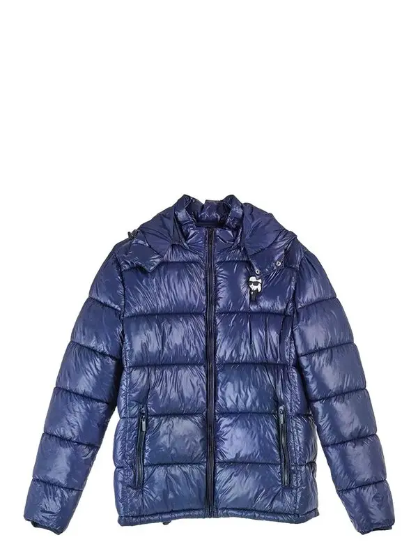 Karl Lagerfeld Tokidoki Detachable-hood Padded Jacket - Blue
