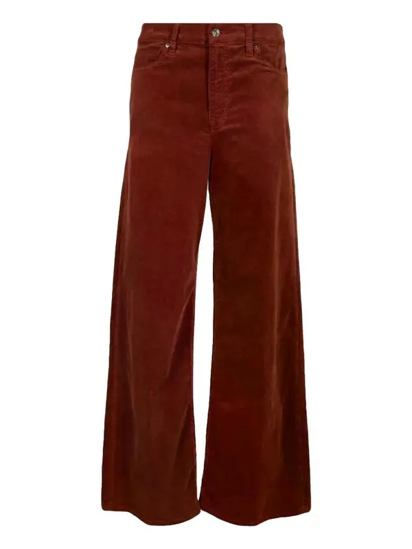 FRAME Corduroy Palazzo Jeans - Red