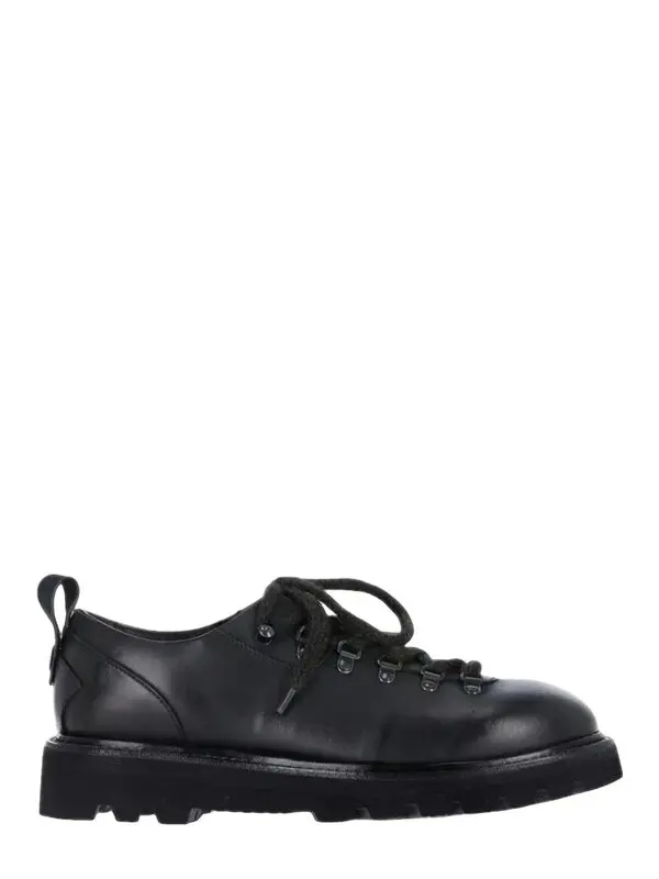 Premiata Leather Lace-up Derby Shoes - Black