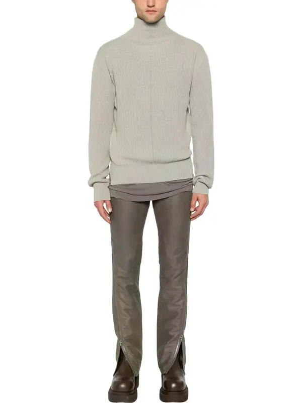 Rick Owens Vega Zip-detail Trousers - Grey