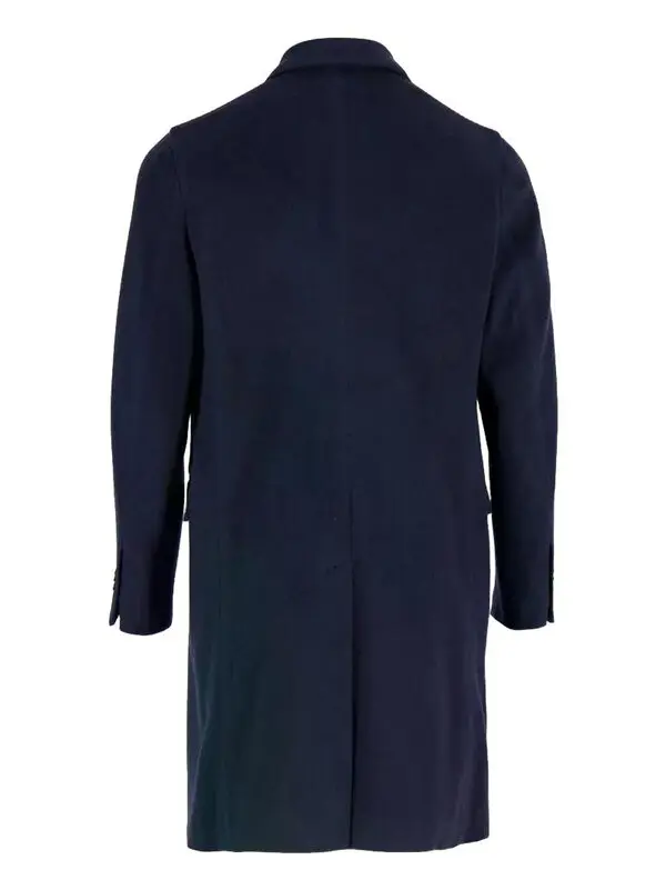 Boglioli Single-breasted Wool Coat - Blue