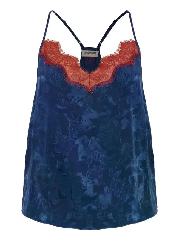 Zadig&Voltaire Cespa Silk Camisole - Blue