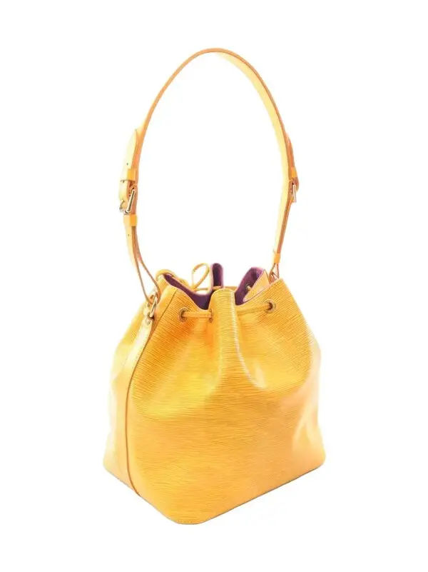 LOUIS VUITTON 1995 Petit Epi Noé Tote Bag - Yellow