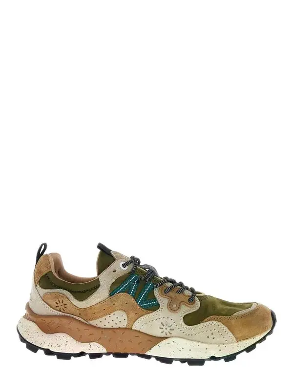 FLOWER MOUNTAIN Yamano 3 Suede Sneakers - Neutrals