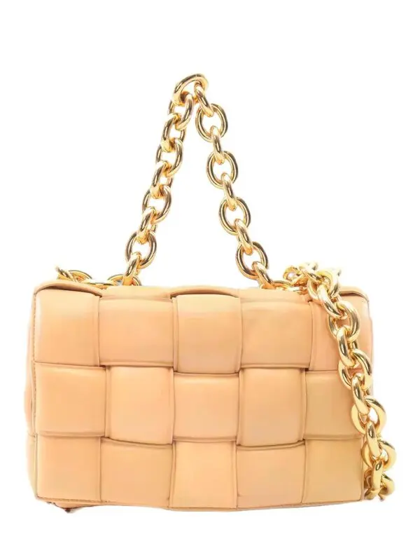 Bottega Veneta 2010s Chain Cassette Shoulder Bag - Neutrals