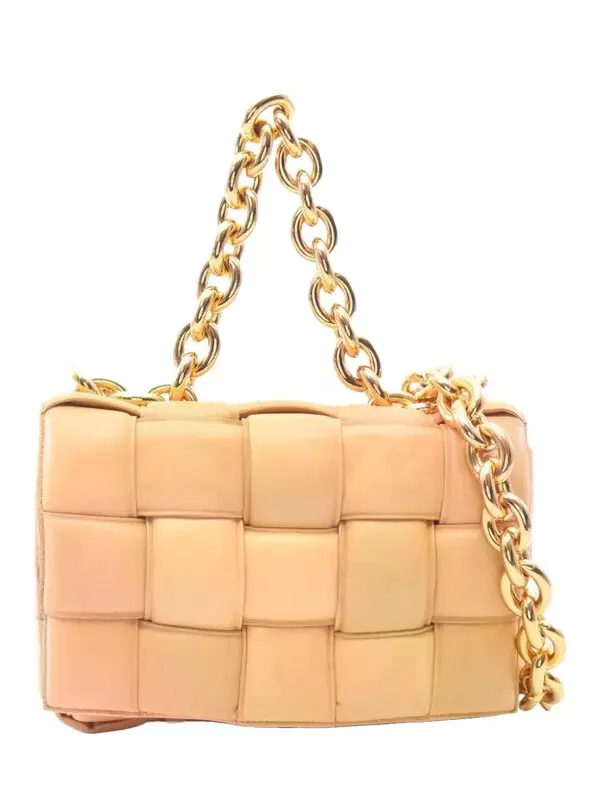 Bottega Veneta 2010s Chain Cassette Shoulder Bag - Neutrals