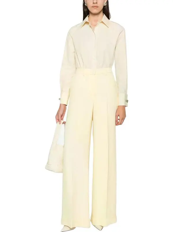 Fabiana Filippi Embellished-cuff Long-sleeve Shirt - Neutrals
