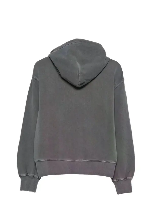 Carhartt Work In Progress Nelson Logo-patch Zip-fastening Hoodie - Grey
