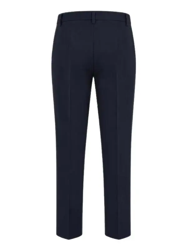Elisabetta Franchi Pressed-crease Trousers - Blue