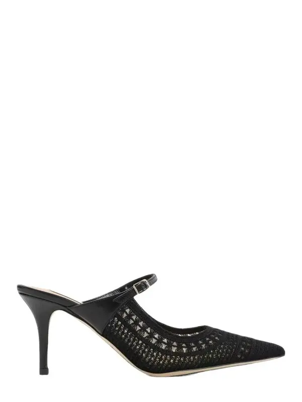 ARTEANA Trieste Crochet-knit Pointed-toe Mules - Black