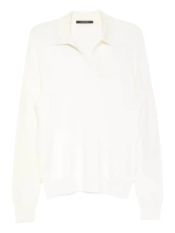 Tagliatore Fine-knit Long-sleeve Sweater - Neutrals