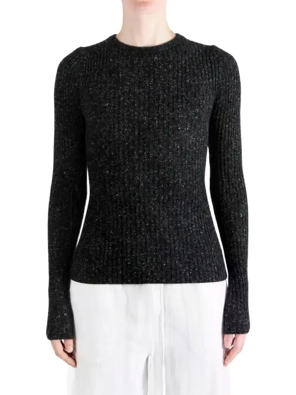 Auralee Ribbed-knit Cashmere Sweater - Black