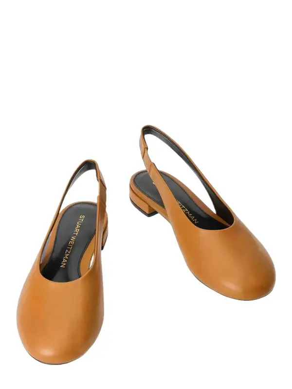 STUART WEITZMAN Lenny Slingback Ballet Flats - Brown