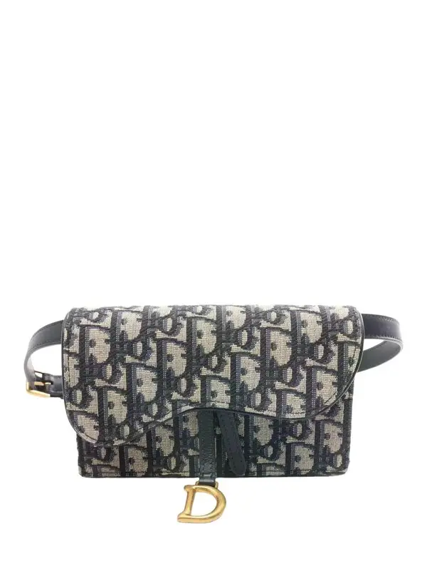 Dior Oblique Saddle Mini Bag - Blue